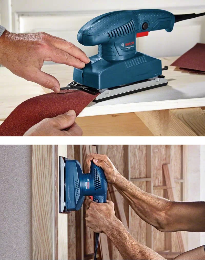 Bosch GSS 2300 Professional Orbital Sander 190W Wood Sanding (92 x ...