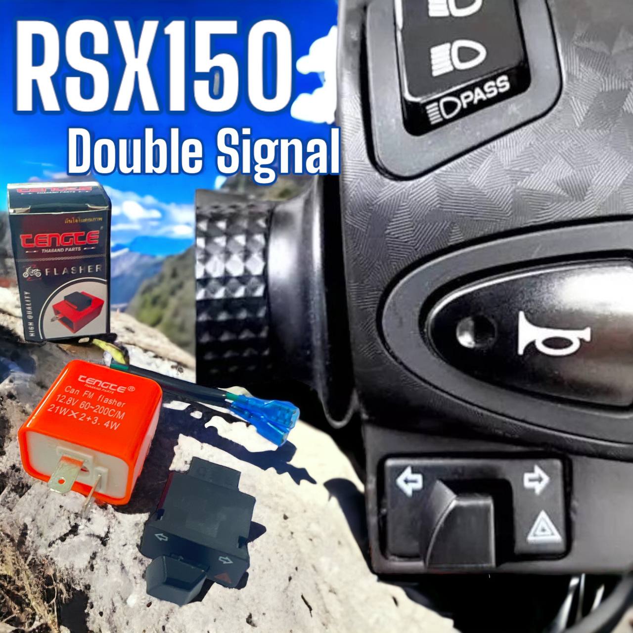 Honda RSX Rs RSx150 Double Signal Switch button Plug and Play RS150R ...