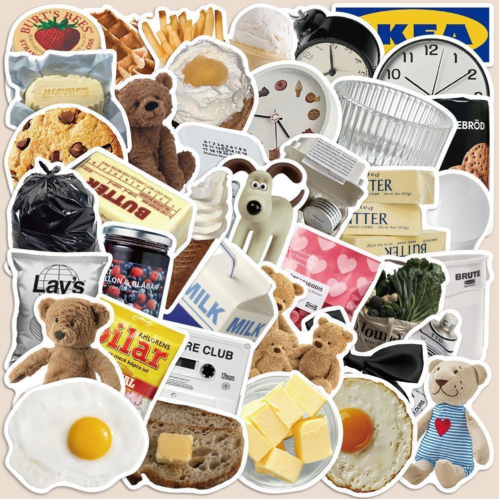 100pcs Ins Korean Style Stickers Decoration Journal Sticker For Laptop ...