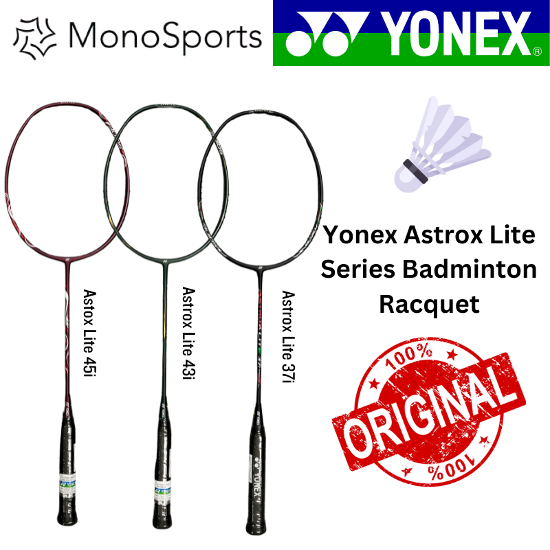 Monosports Yonex Astrox Lite 37i 43i 45i Voltric 35i 40i 47i Head Heavy Badminton Racket ...