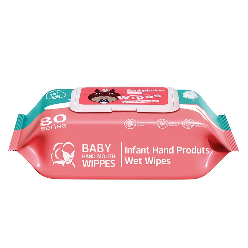 🍁READY STOCK🍁RUNBEIMIAN 80PCS NON ALCOHOL BABY WIPES / BABY WET TISSUE ...