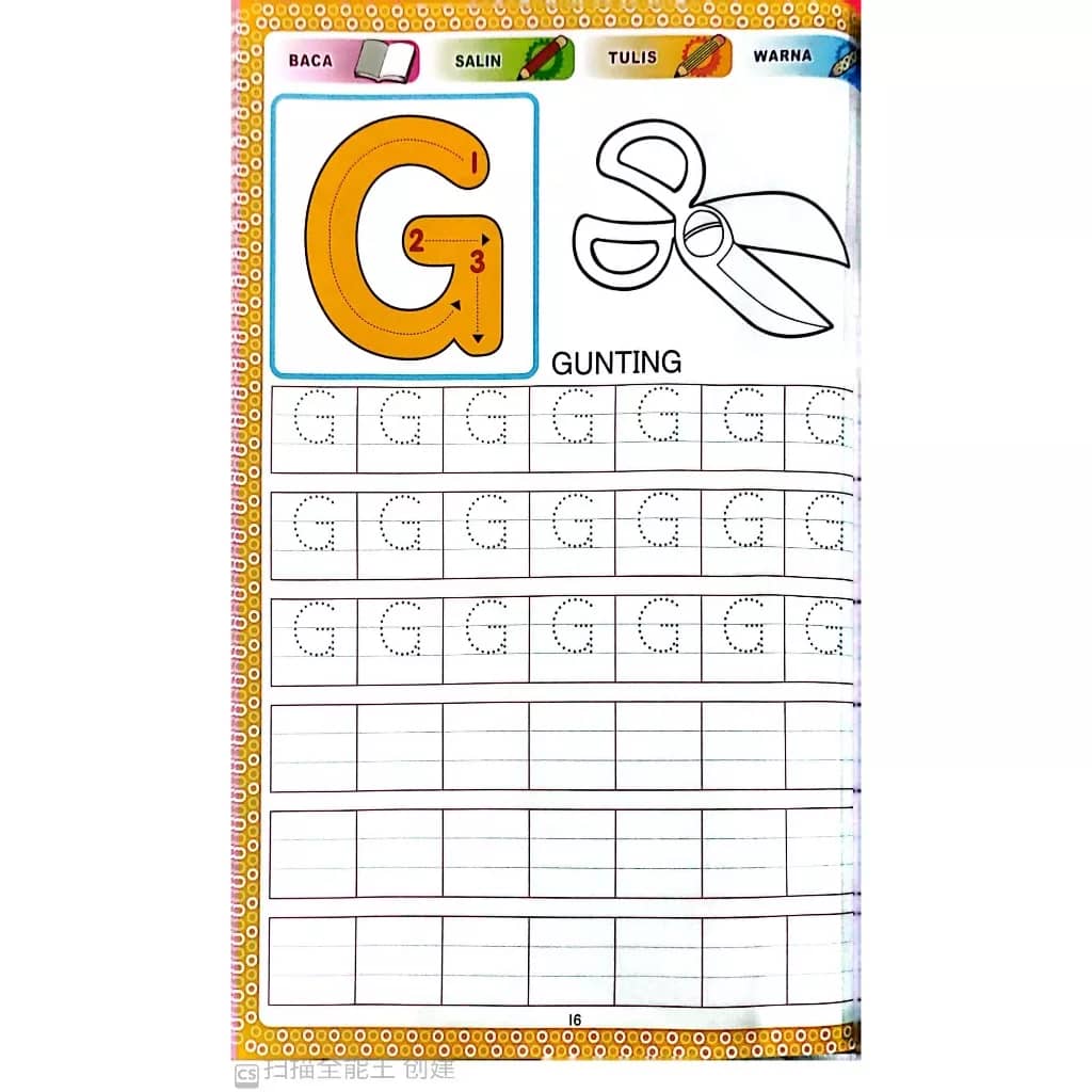[FUNBOOK] Writing Practice with colourful picture / Praktis Menulis ...