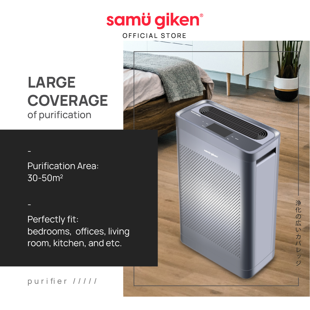 Samu Giken Pembersih Udara Profesional | Air Purifier with Hospital Grade Hepa Filter H13 and UV ...