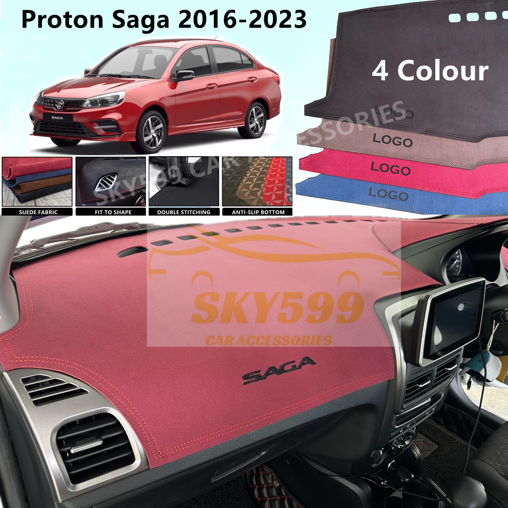 Proton Saga 2016-2026 NEW dashboard cover high quality Suede 4 Color ...