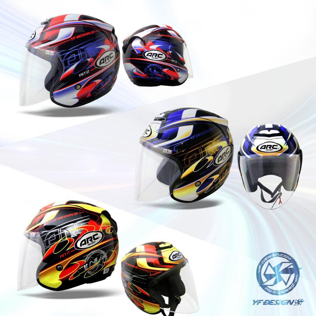 ARC RITZ SERIES HELMET - AR4 | YF DESIGN | FLASH | Shopee Malaysia