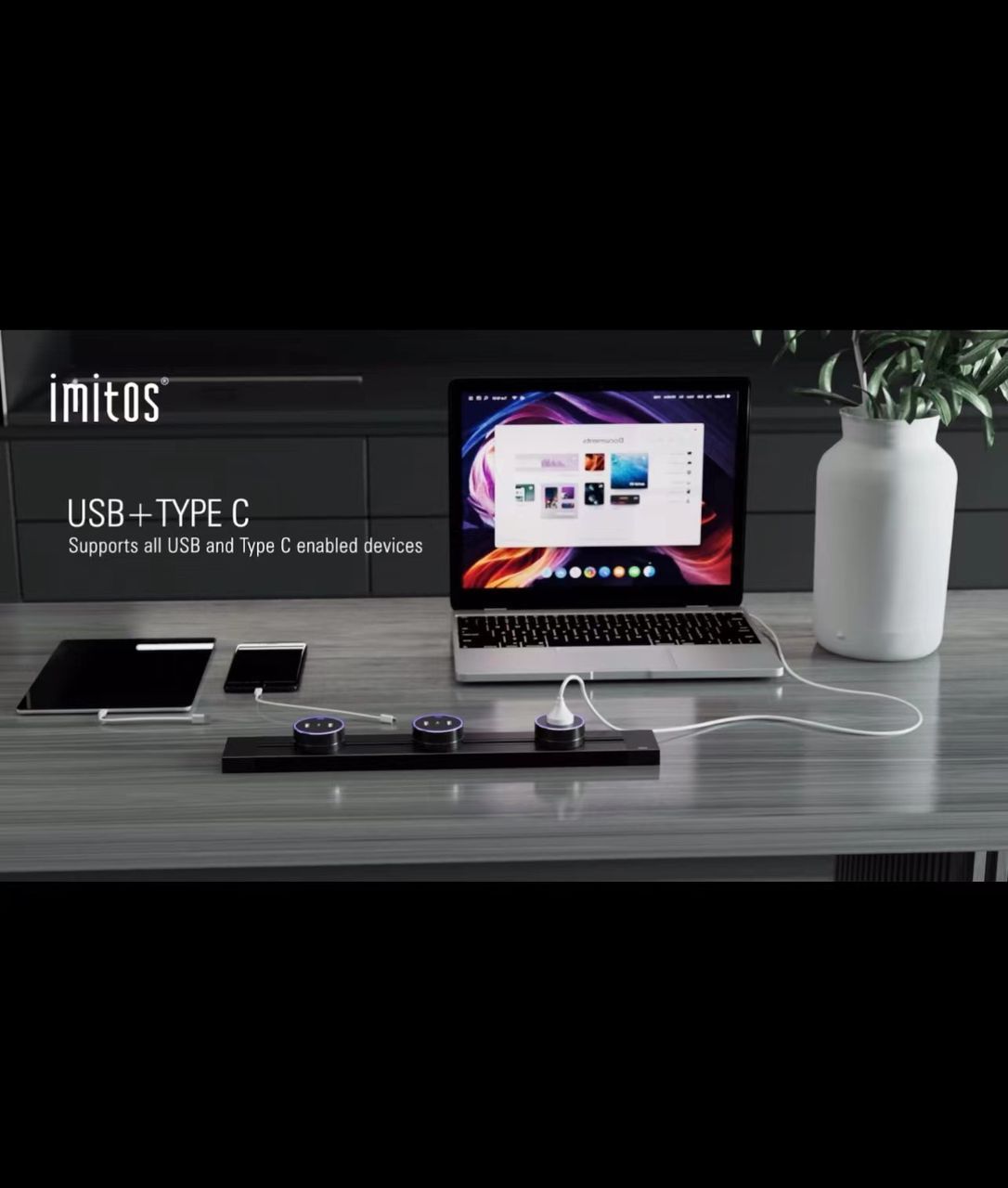 [GEN 1] imitos Power Track Socket Switch 32A Power Line Long Flat Pin ...