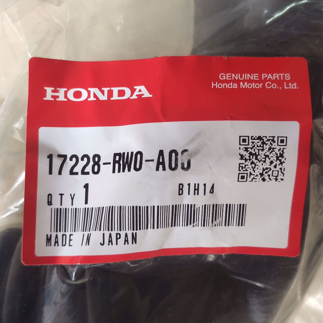 17228-RW0-A00 Gen Air Flow Tube Hose Honda Civic Hybrid FB4 ( TR2 ...