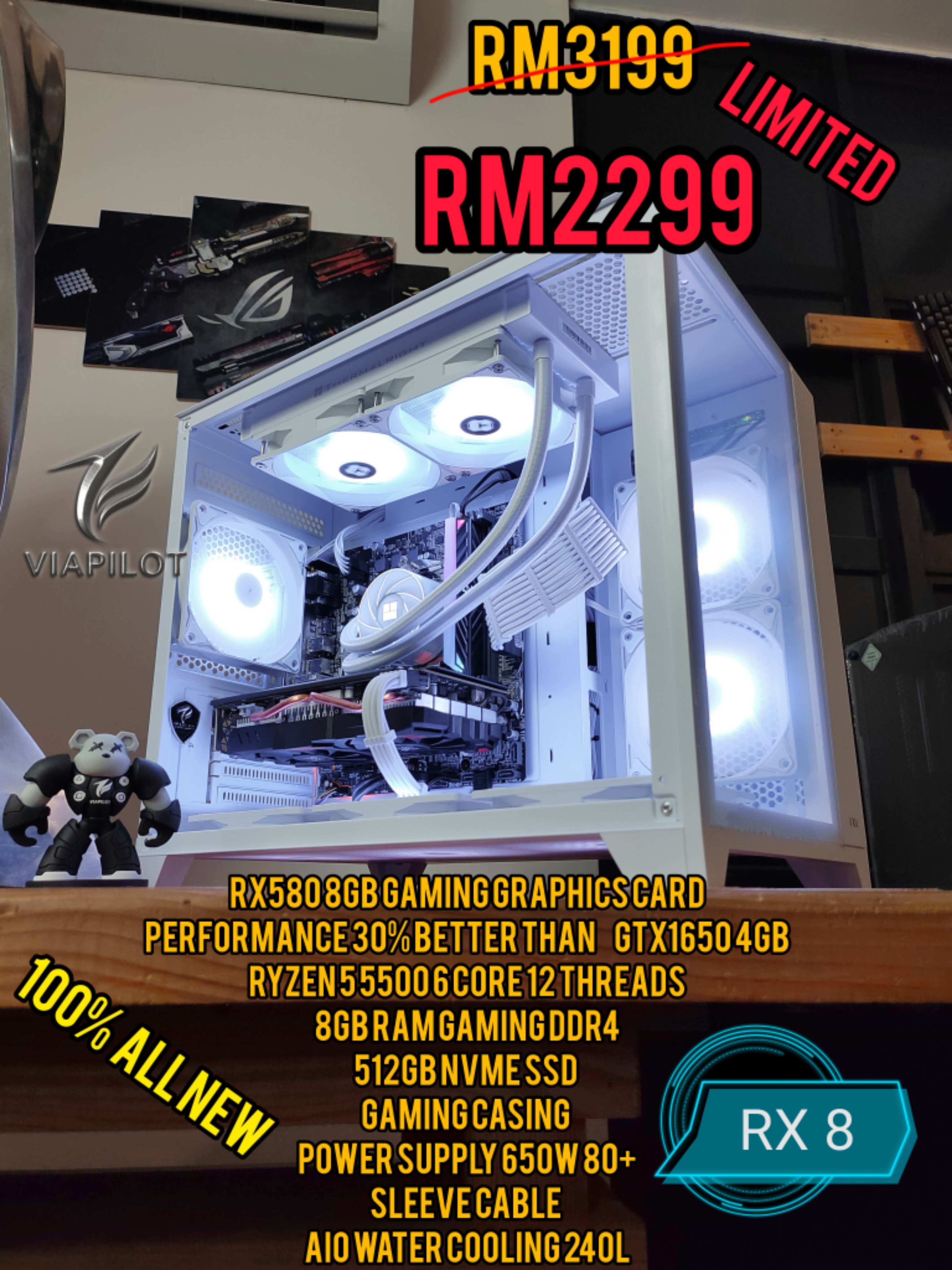 Snow White Build RTX Nvidia GAMING PC by VIAPILOT | Shopee Malaysia