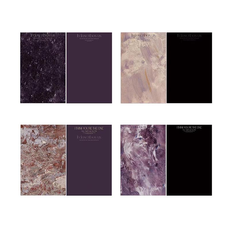 READY STOCK EzWrap.my Marble Plum Color Series Craft Flower Wrapping ...