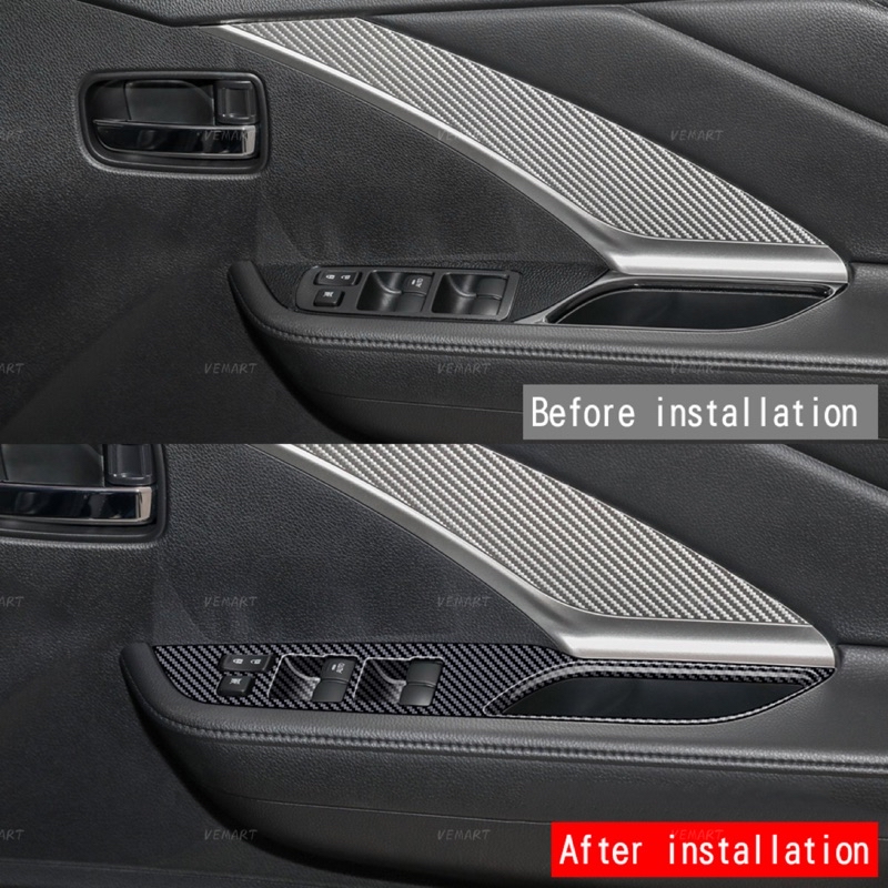 Vemart Mitsubishi xpander carbon fiber window switch panel frame ...
