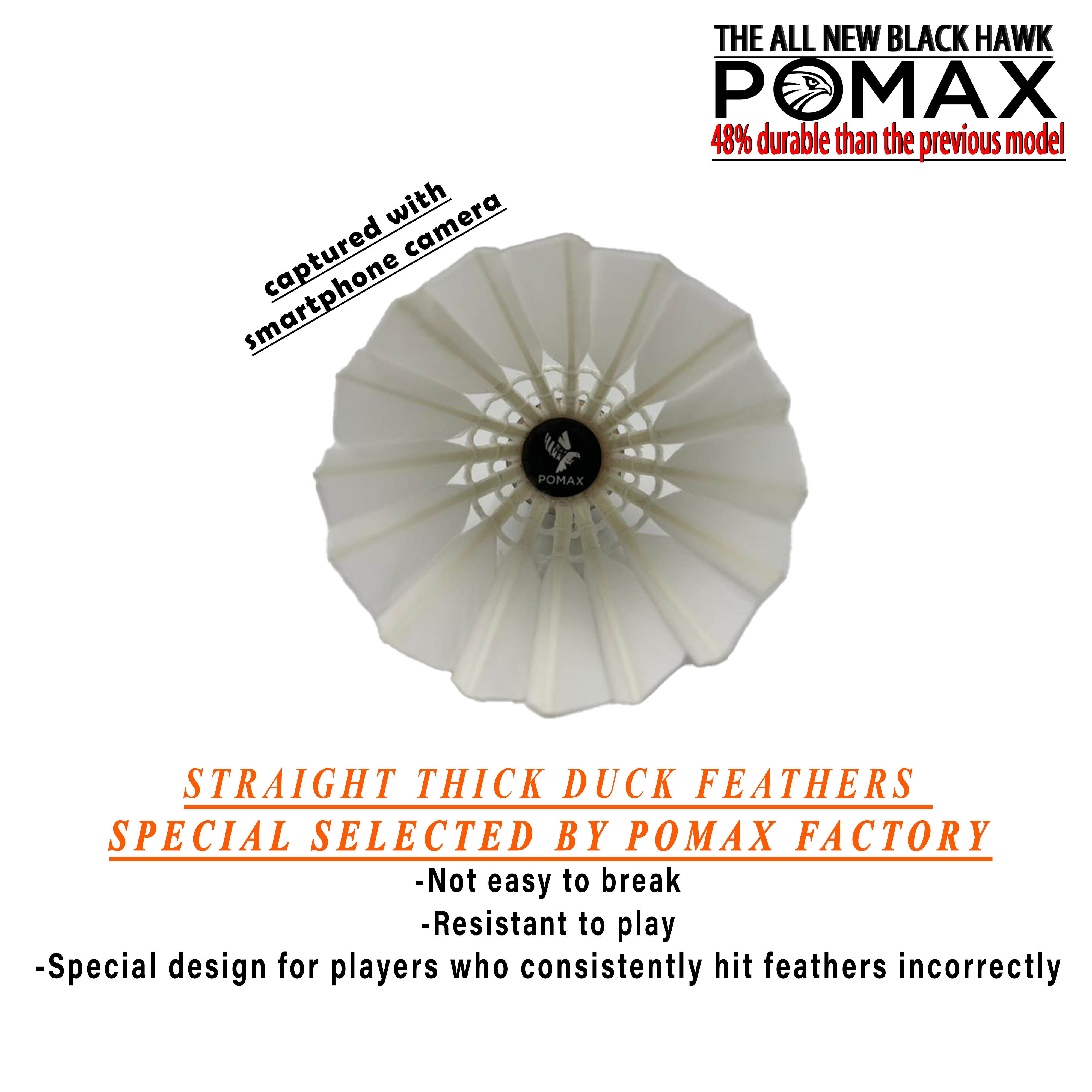 Pomax Black Hawk Badminton Shuttlecock (Durable Shuttle) | Shopee Malaysia