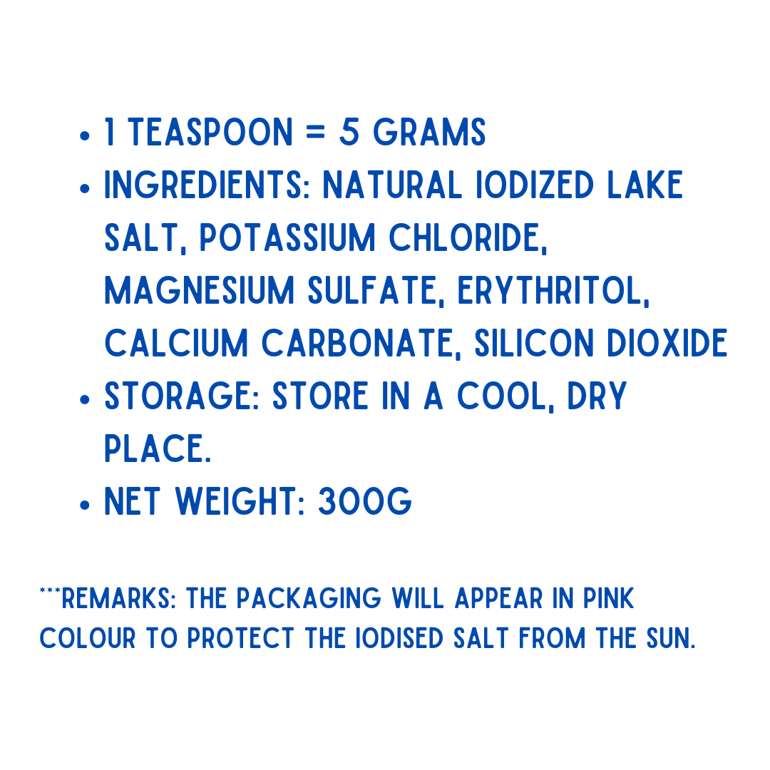 Fine Foods Lake Salt Light Pouch (300g) Exp: 2029/06/14 Low Sodium Salt ...