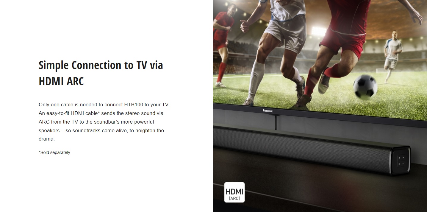 Panasonic Stereo Home Theater Audio System SC-HTB100GAK - Soundbar ...