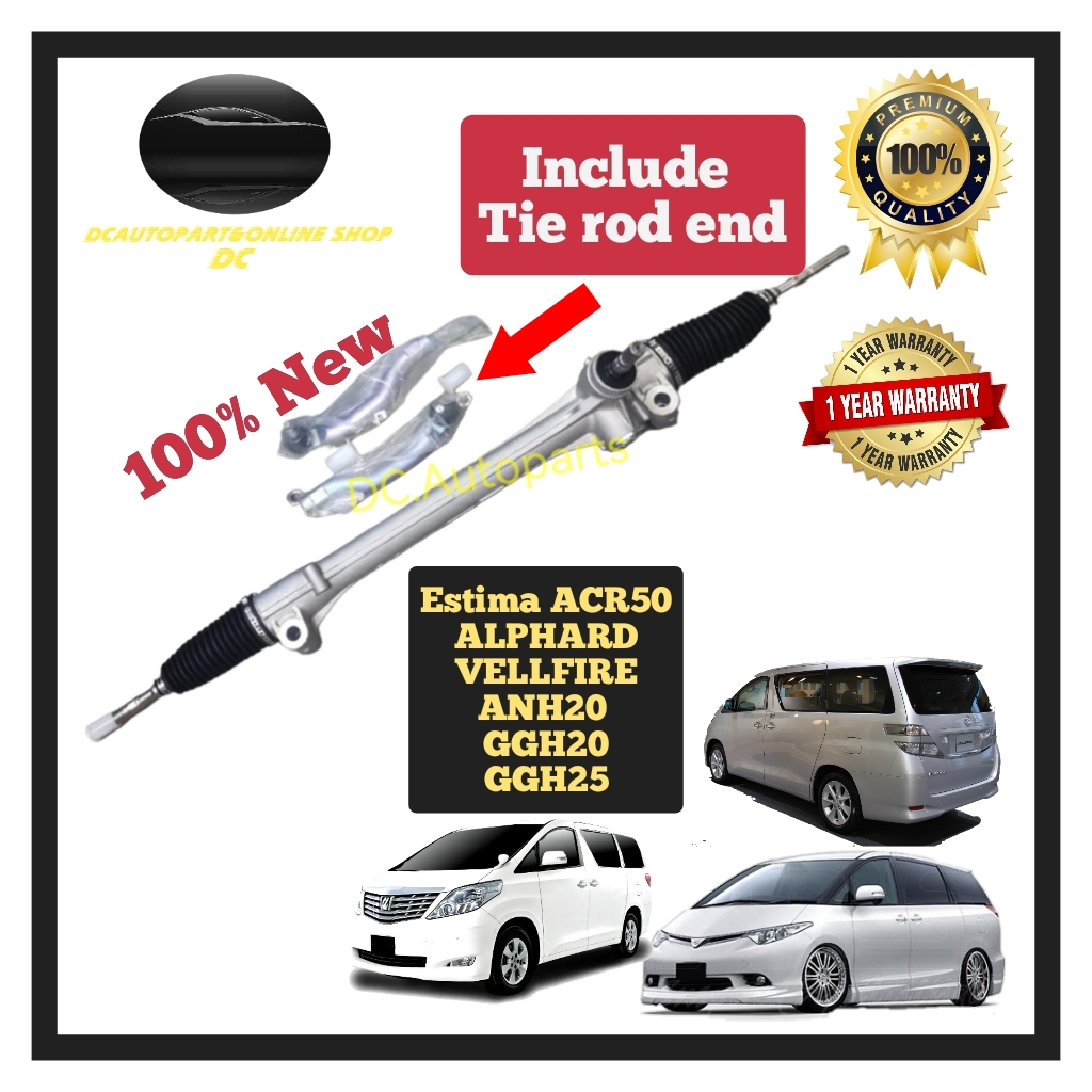 STEERING RACK TOYOTA ESTIMA ACR50 2.4 ALPHARD VELLFIRE ANH20 GGH20 ...
