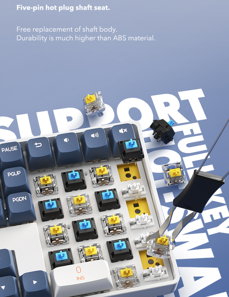 AIGO DARKFLASH GD108 WIRELESS MECHANICAL KEYBOARD | Dual-Mode ...