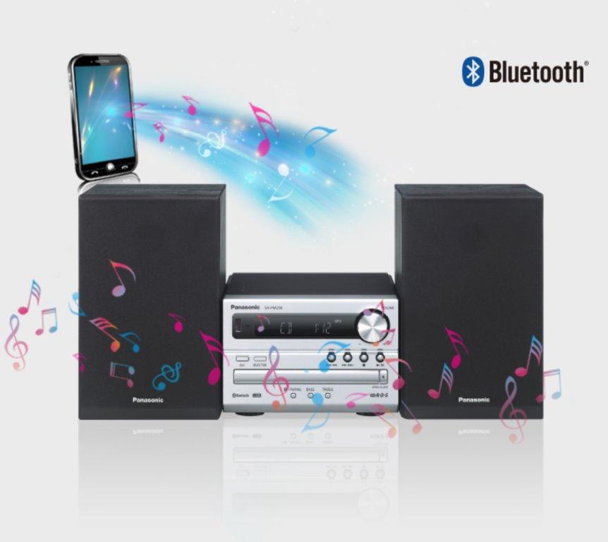 PANASONIC SC-PM250 HIFI System 20W Bluetooth CD SC-PM250GSXS Surround Sound LCD 2 Channel MP3 ...