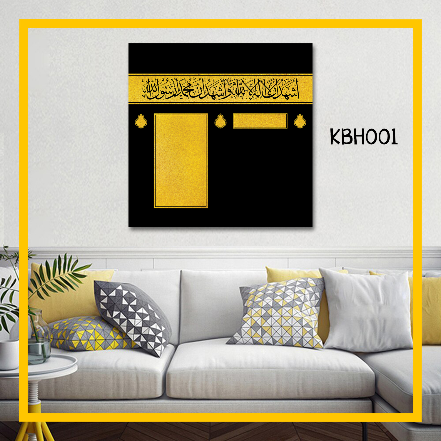 KAABAH FRAME | Frame Khat Poster Canvas uv Islamik frame, deko, hiasan ...