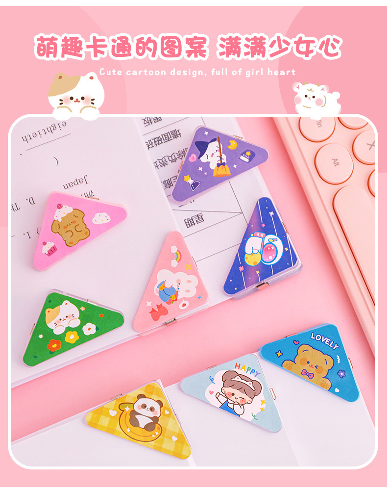 Cartoon Corner Clip Klip Sudut Kertas Cute Triangle Paper Clip ...