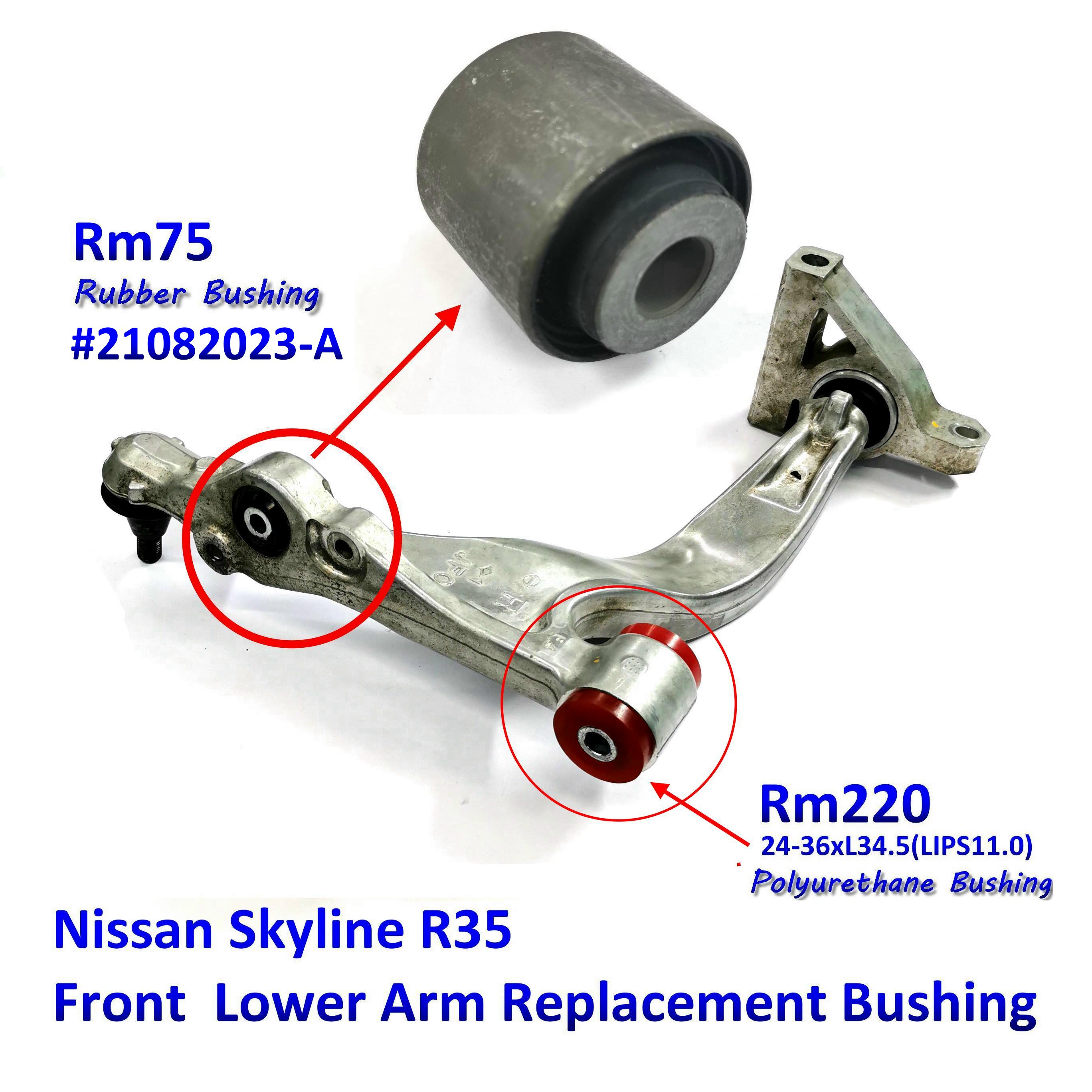 Nissan Skyline R35 Front Lower Arm Replacement Bushing | Shopee Malaysia