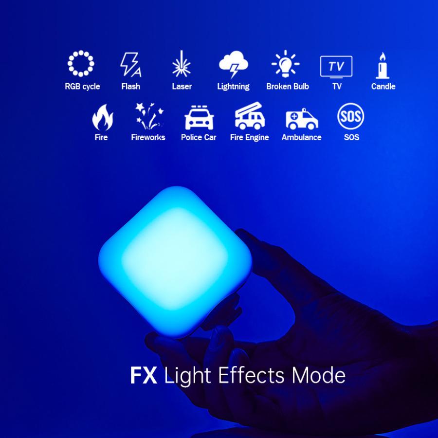 Godox LITEMONS LED 6R RGB Video Light Dimmable Color 3200K-6500K 13 FX ...