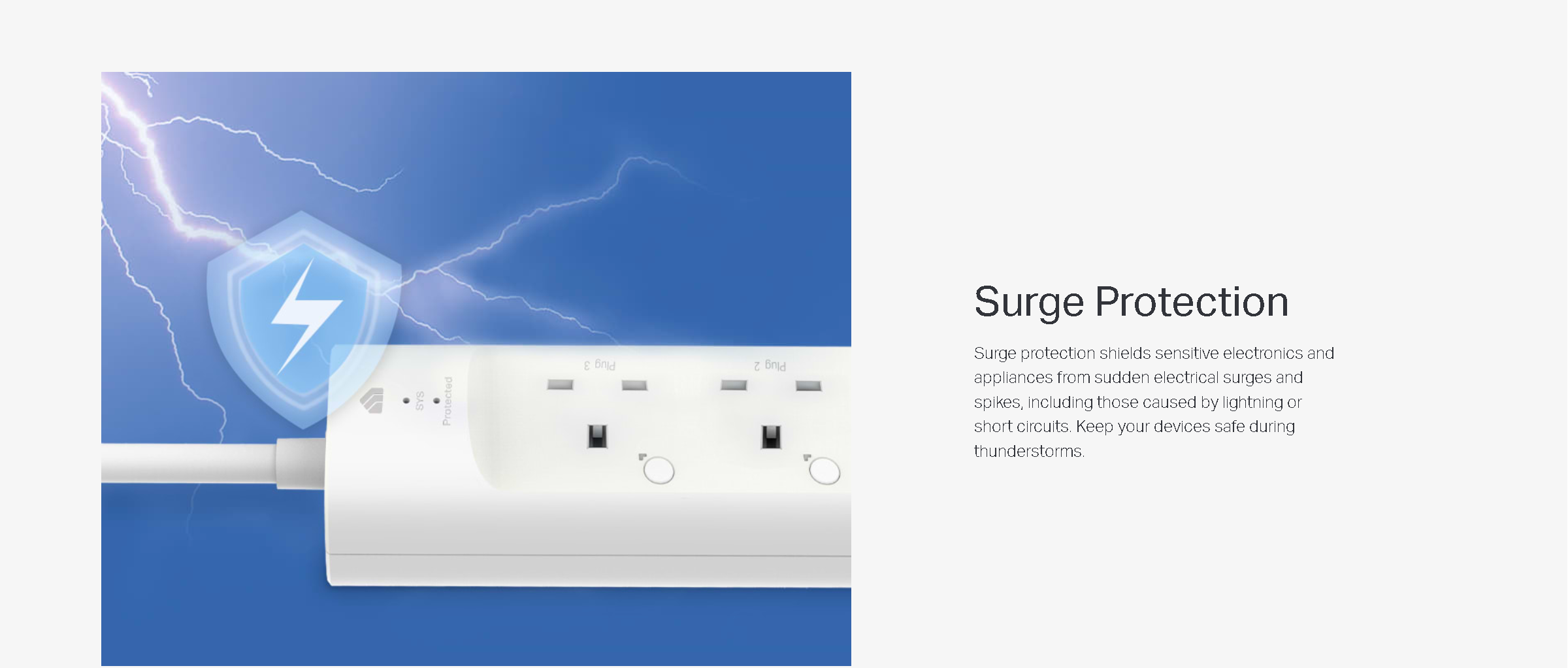TP-Link KP303 3 Outlets Kasa Smart Wi-Fi Power Strip Power Extension ...