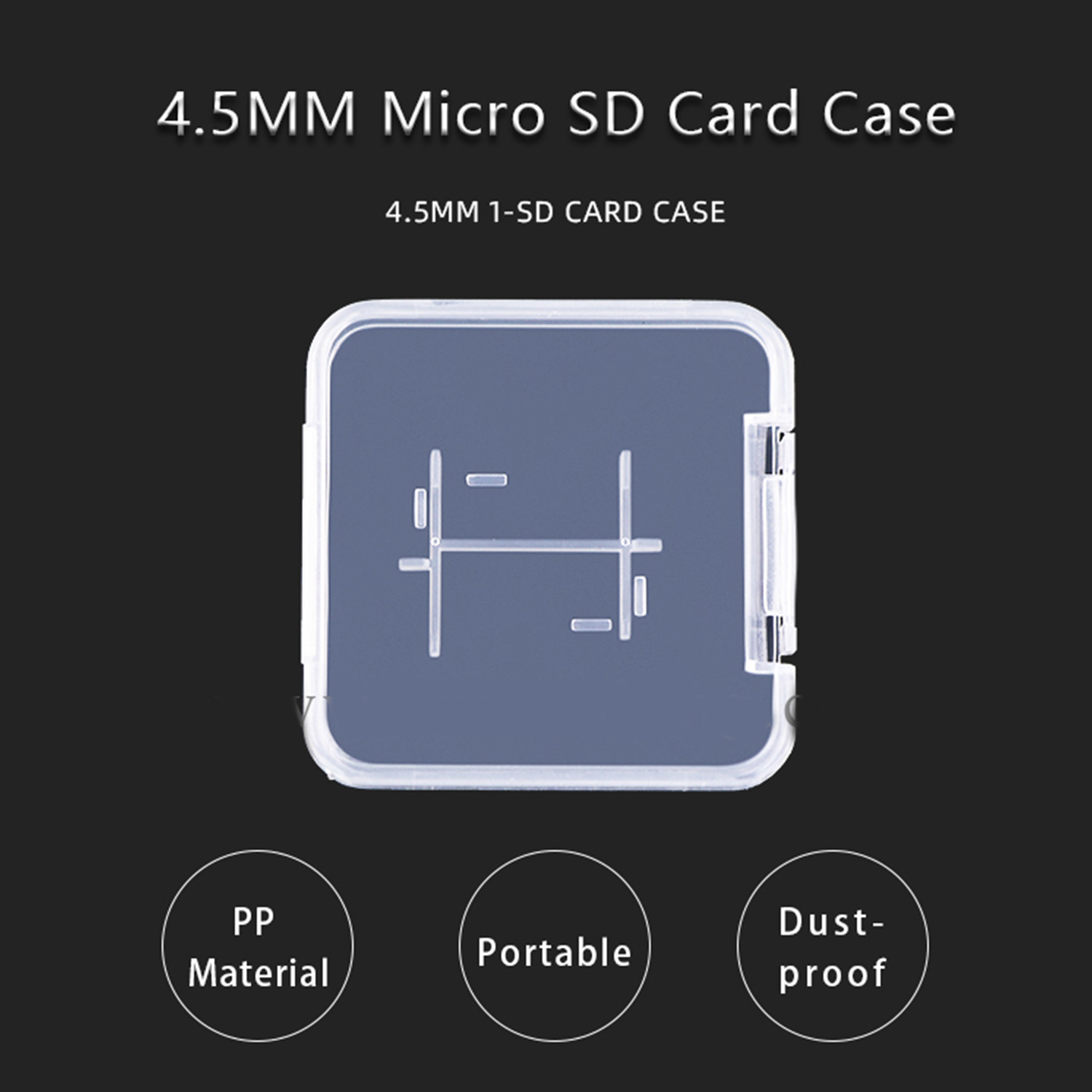 Micro Sd Card Storage Case / Transparent Protective Memory Card Storage ...