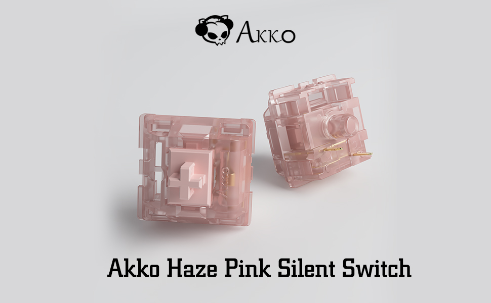 AKKO Haze Pink Silent Linear Switch (1pcs) Mechanical Keyboard Switch ...