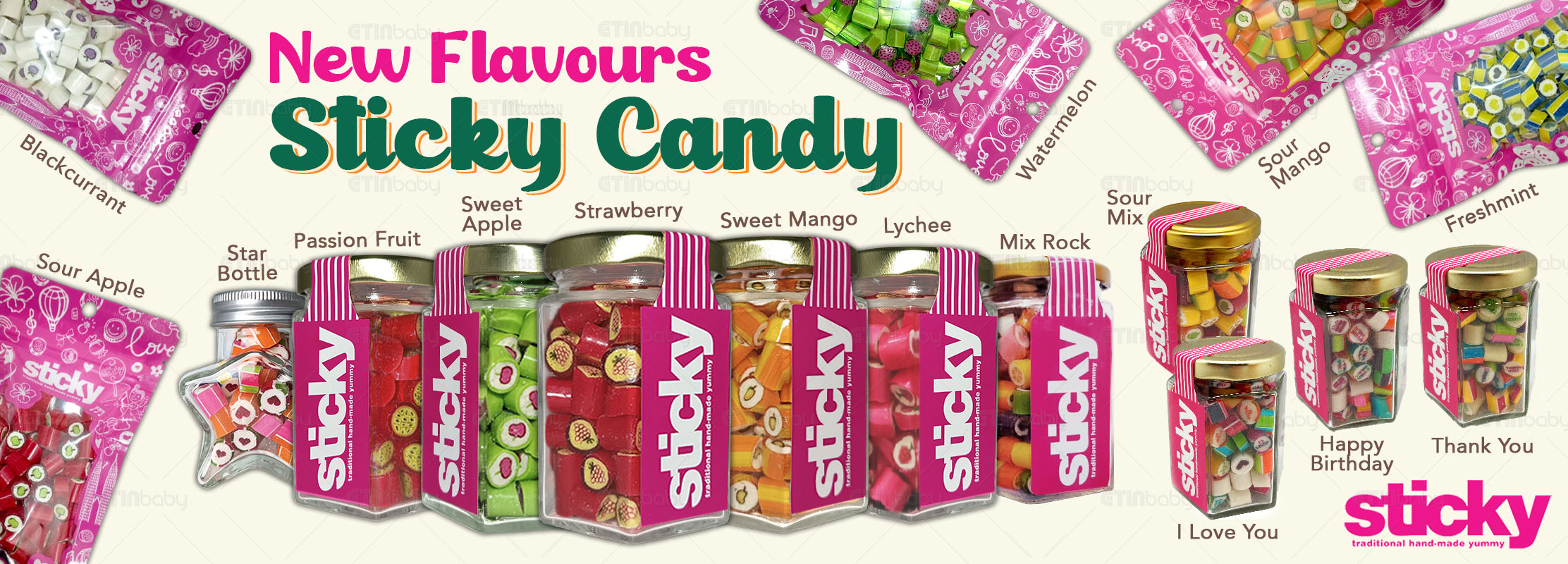 Gula-Gula HALAL Hadiah Sticky Candy Sweet Sour Mix Viral Thank You ...