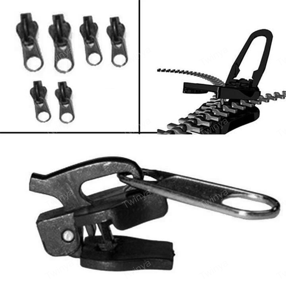 6Pcs Instant Zipper Universal Fix Zipper Repair Kit Replacement Zip No ...