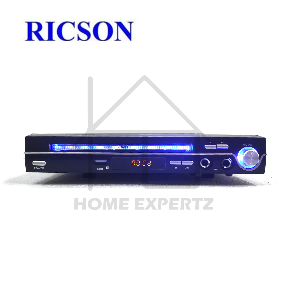 RICSON DVD PLAYER WITH RCA CABLE / REMOTE CONTROL / MIC INPUT (DVD-228 ...
