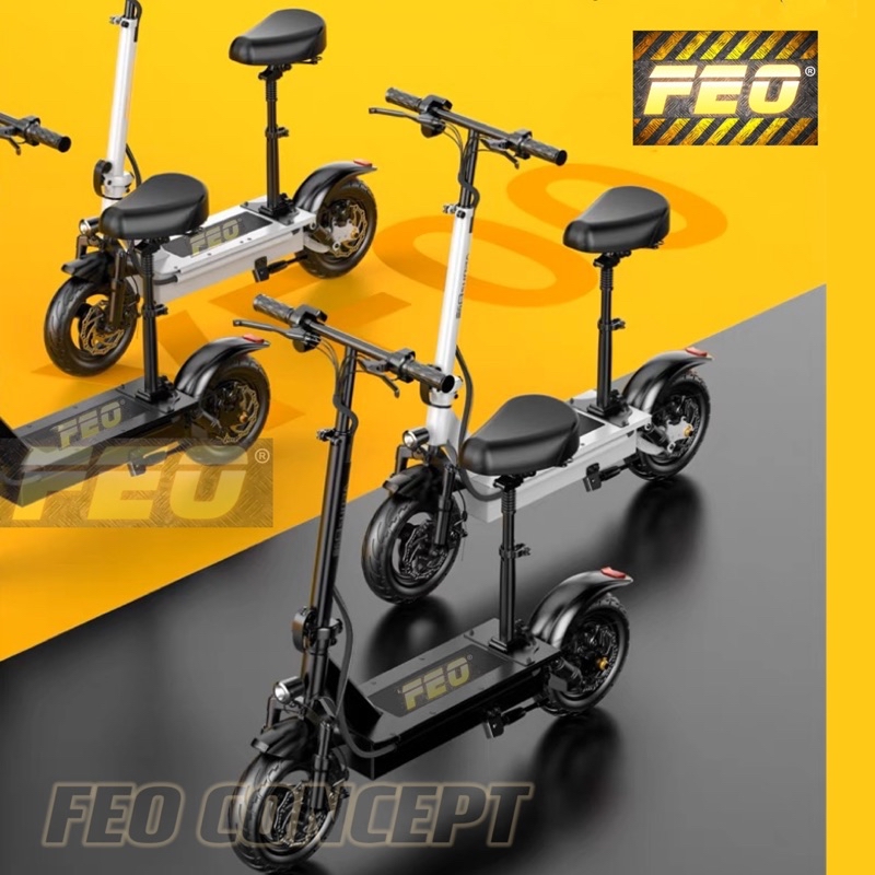 10inch 35km/h Feo S2 Sunra02 Electric Scooter + Seat Light E Scooter ...