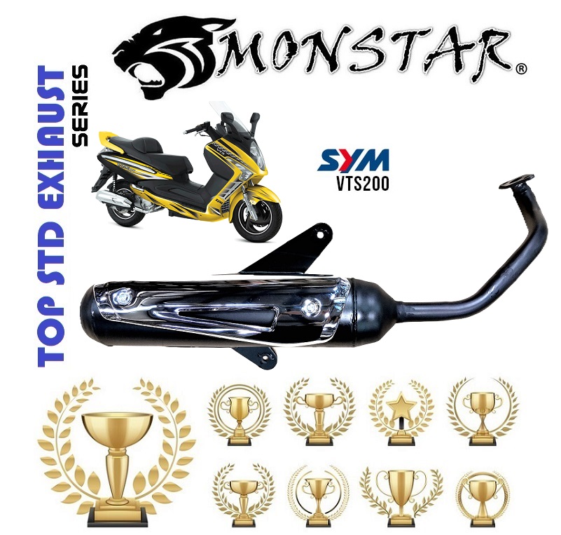 VTS 200 Exhaust Std vts200 Muffler Ekzos Pipe epower ori EJM Standard ...