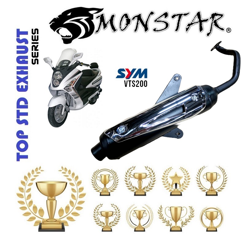 VTS 200 Exhaust Std vts200 Muffler Ekzos Pipe epower ori EJM Standard ...