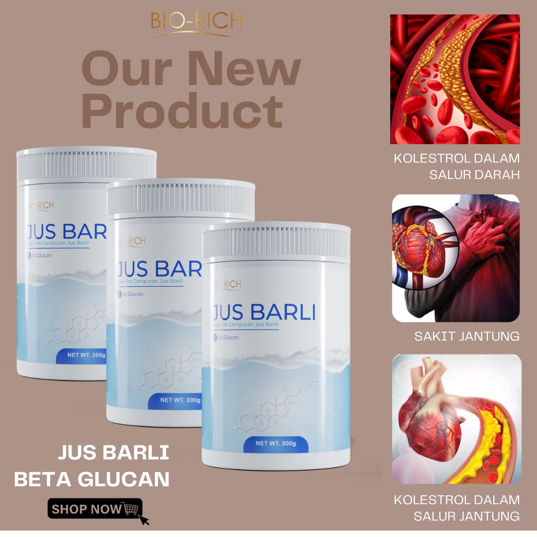SERBUK PRA-CAMPUR JUS BARLI BIORICH 300gram | Shopee Malaysia