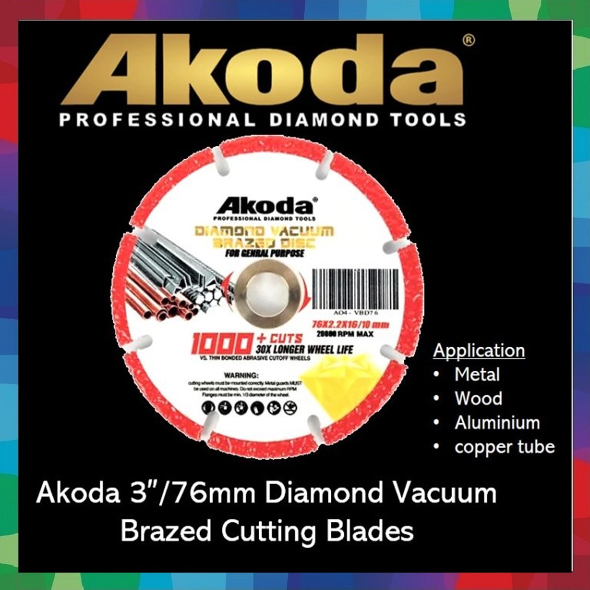 BOSCH 5PCS 76MM INOX Stainless Steel Cutting Disc 2608601520 / AKODA 3 ...