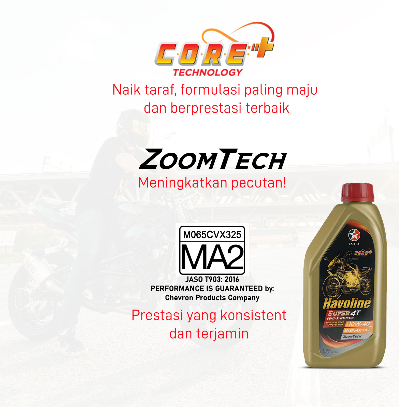 CALTEX Havoline Super 4T Semi-Synthetic 10W40 Engine Oil (2 Bottle ...