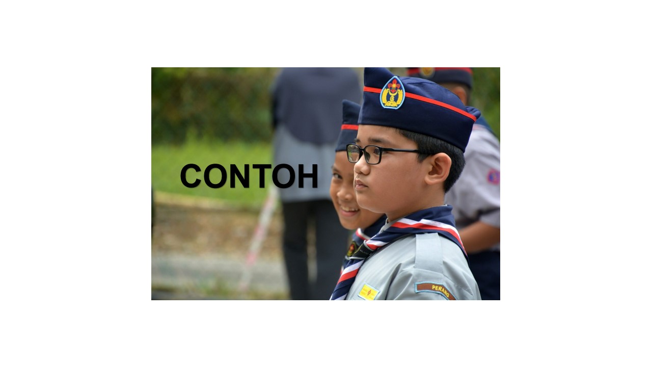 Topi Pengakap / Forage Cap Pengakap (dengan Lencana Topi) Scout Hat ...