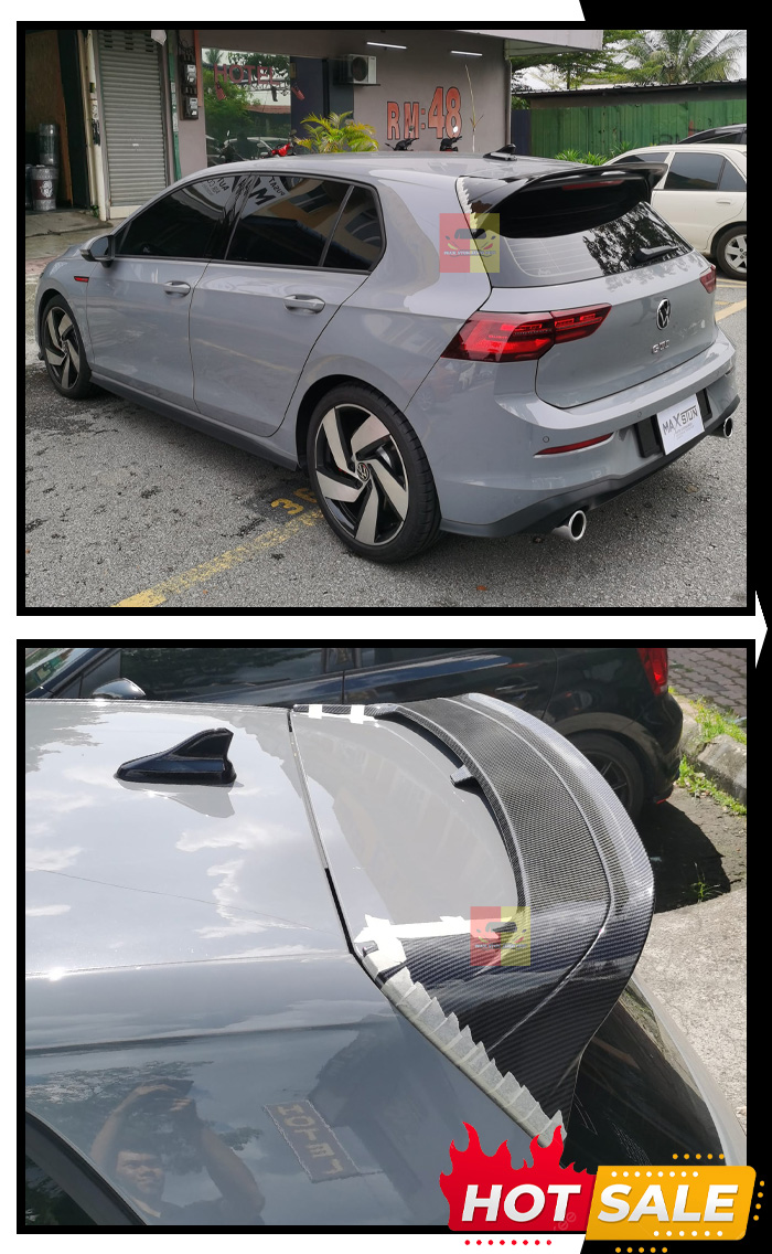 VOLKSWAGEN GOLF MK8 GOLF GTI CLUBSPORT LOOK SPOILER OEM (CS STYLE) REAR ...