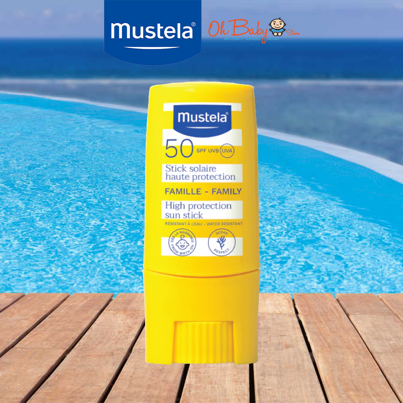 MUSTELA High Protection Sun Stick SPF50 with Avocado Oil for All Skin ...