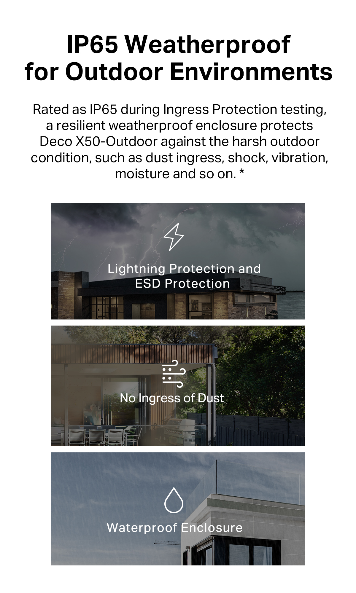 TP-Link Deco X50-Outdoor AX3000 Outdoor / Indoor Whole Home WiFi 6 Mesh ...