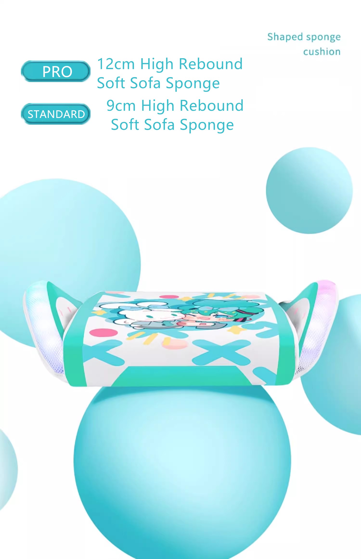 PINK LOVE SLXY HATSUNE MIKU ANIME GIRL GREEN PC GAMING CHAIR | Shopee ...