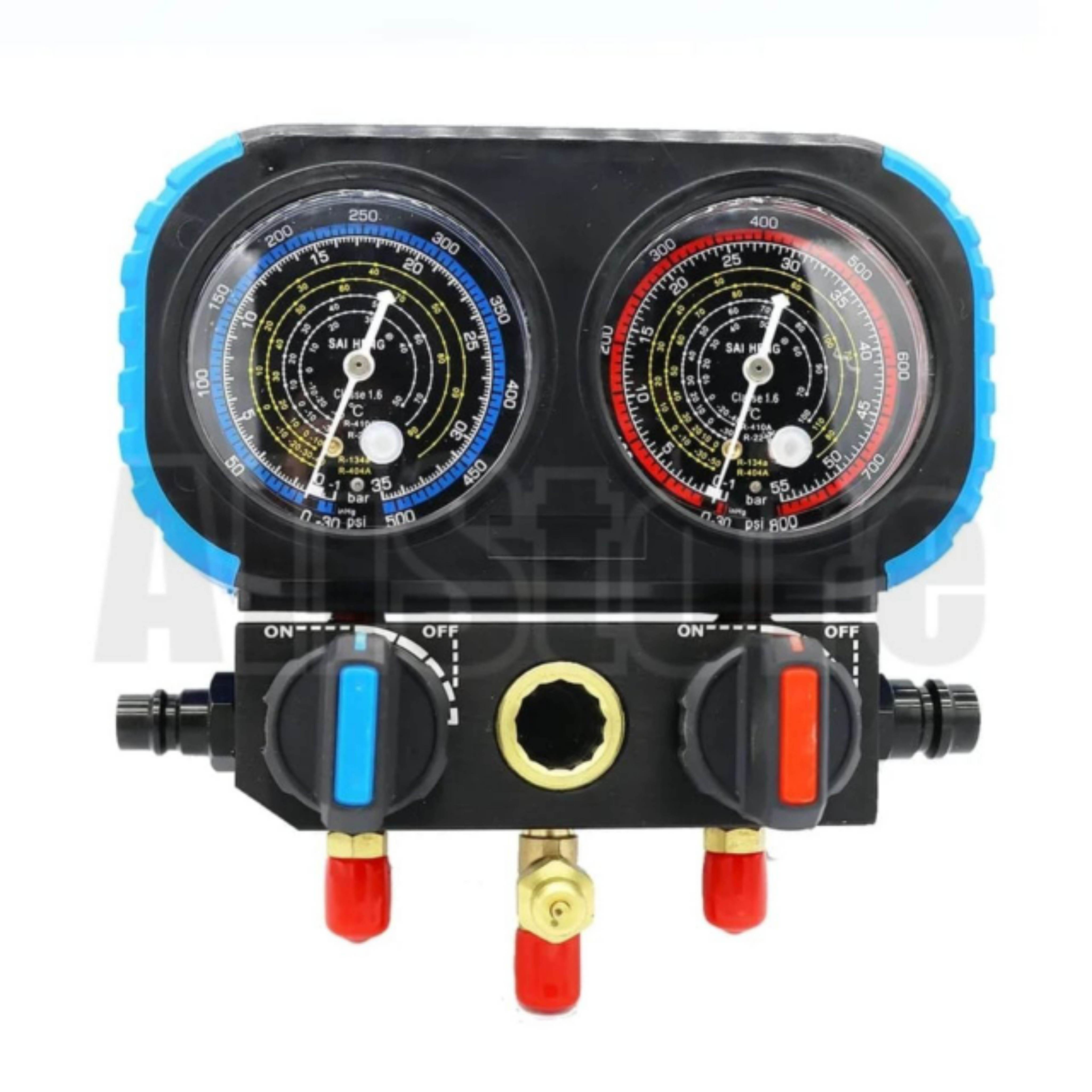 ALi Gas Meter Manifold Gauge R32 R410a R134A R22 R404a Gas Aircond Kereta Rumah Refrigeration ...