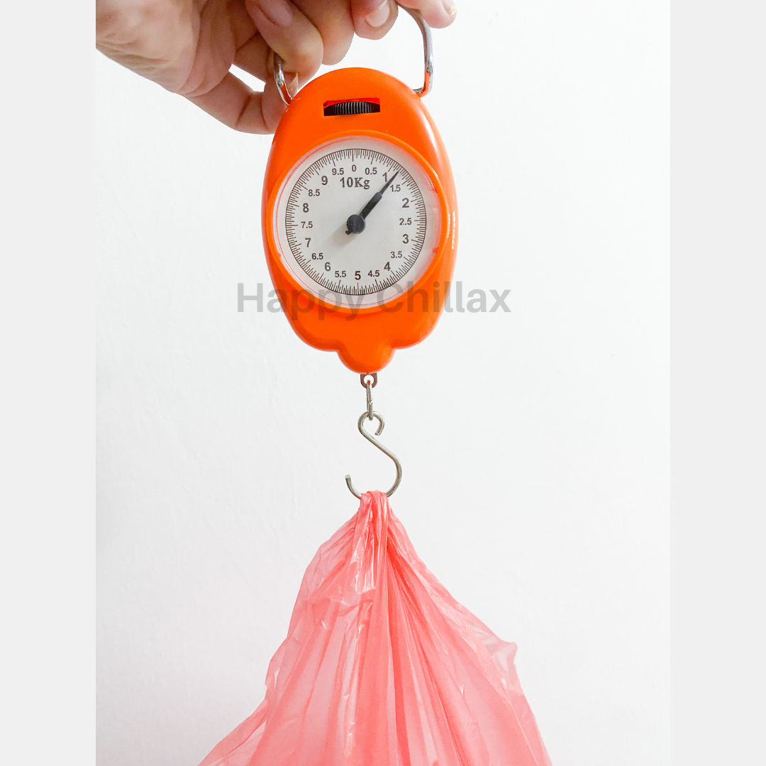 Portable Spring Scale Pocket Scale with Hook Kitchen Hanging Scale ...