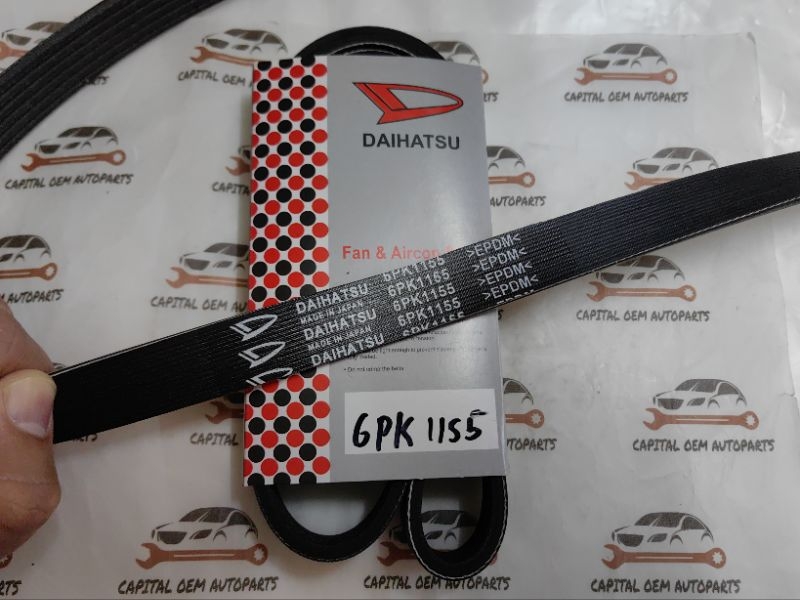 9004A-87R01 6PK1155 BELTING PERODUA AXIA ALL BEZZA 1.0 MODEL TOYOTA ...
