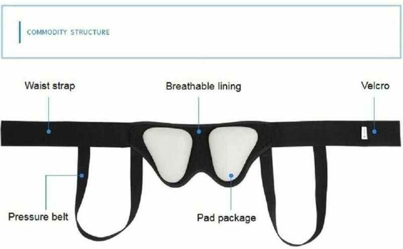 Men Black color Inguinal Hernia Truss Belts - Elastic Hernia Support ...