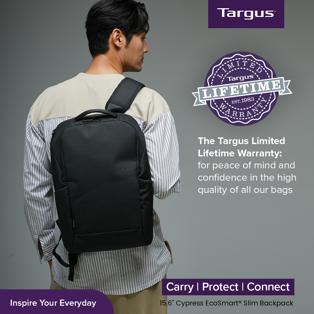 Targus Cypress Slim 15.6" Backpack with EcoSmart (TBB584GL-70) | Shopee ...