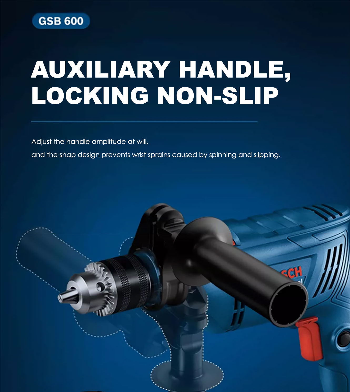 BOSCH GSB 600 GSB600 Impact Drill Hand Drill Drilling Machine Upgraded Version GSB10RE 博世冲击电钻 ...