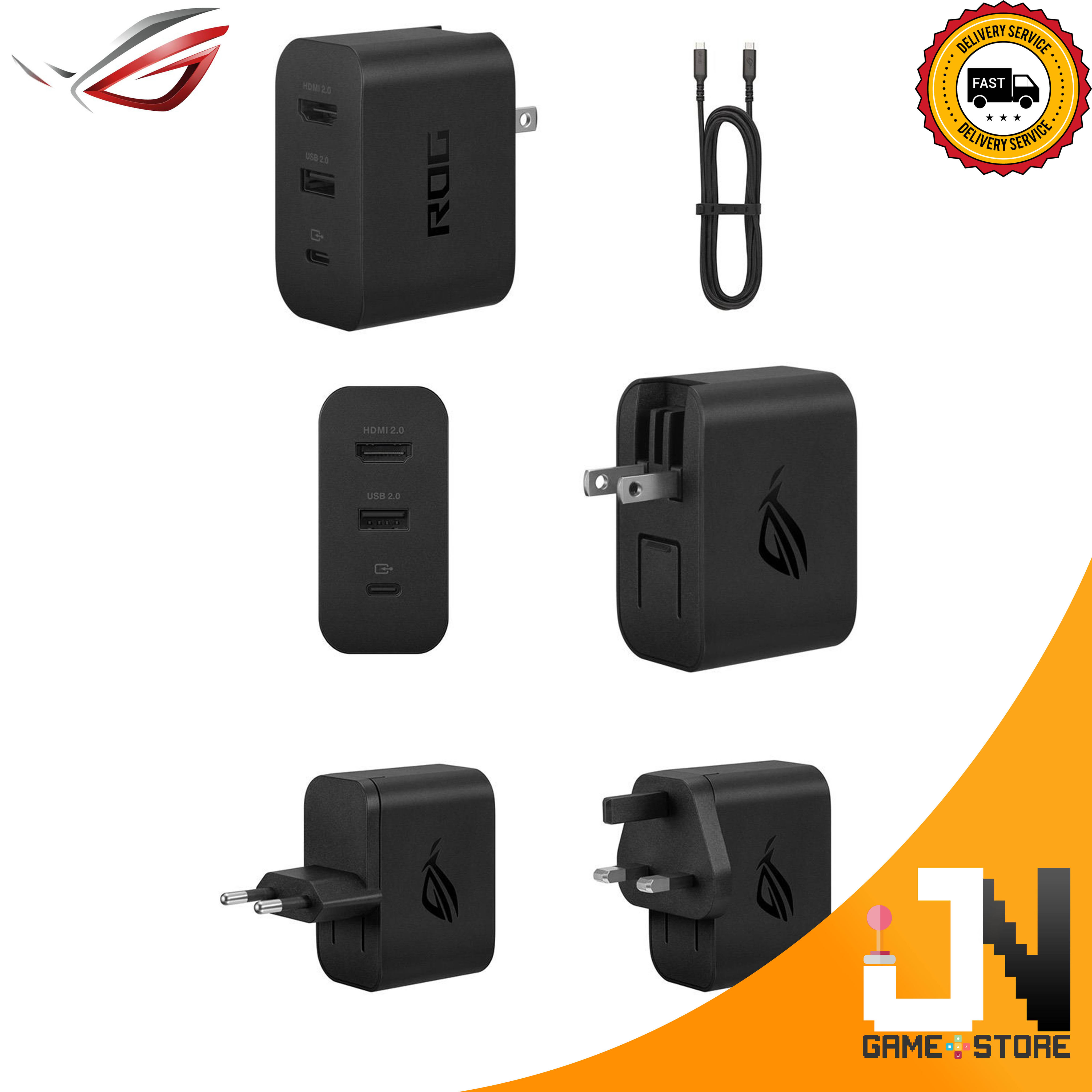 ROG Ally 65W Gaming Charger Dock 3 Pins Malaysia Plug [1 Year ASUS ...