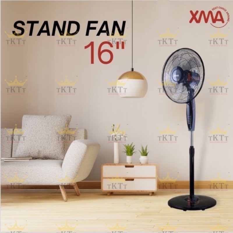 TKTT XMA Stand Fan XMA-168SF 16" Inch Stand Fan Portable Stand Fan ...
