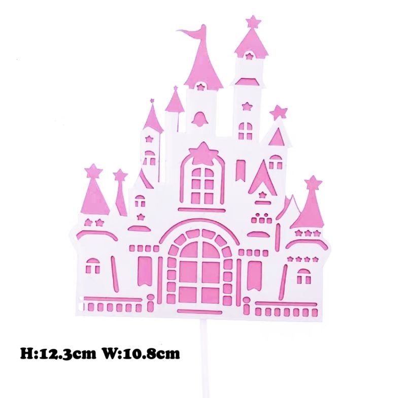 Castle Topper Cake Decoration 城堡插件 | Shopee Malaysia